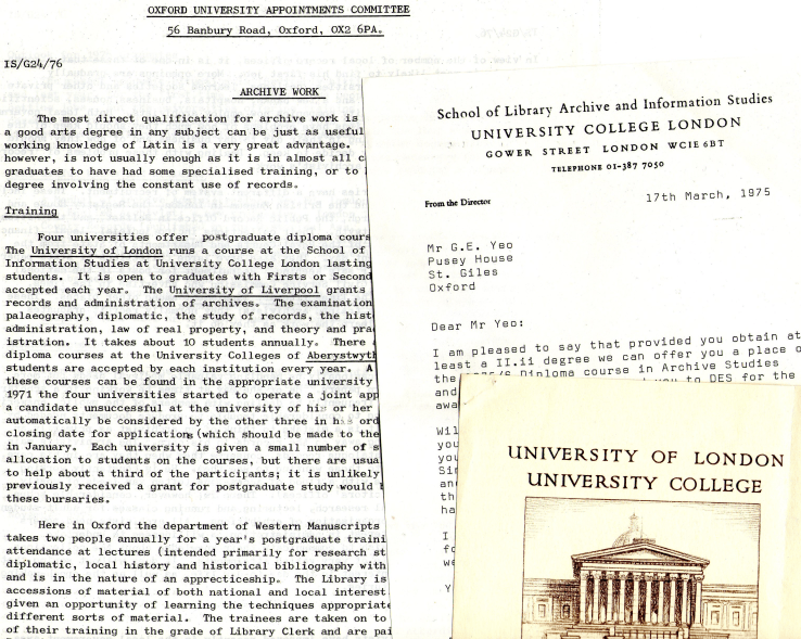 [번역] Geoffrey Yeo: How I Started(2017) – Archivist Lounge